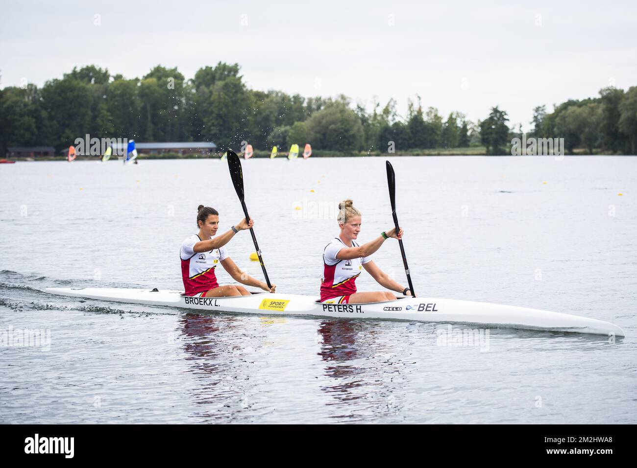 Kayaker Lize Broekx and Belgian kayaker Hermien Peters pictured in ...