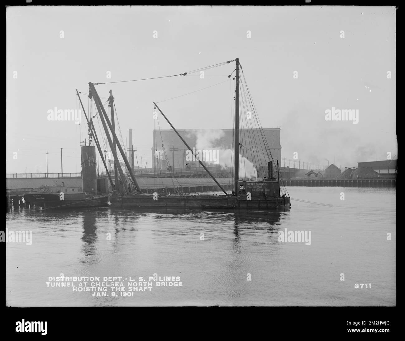 Distribution Department, Low Service Pipe Lines, tunnel at Chelsea ...