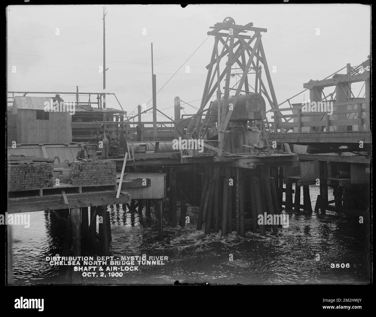 Distribution Department, Low Service Pipe Lines, tunnel at Chelsea ...