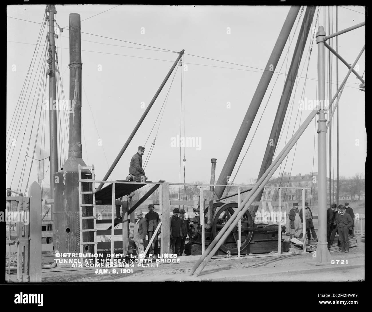 Distribution Department, Low Service Pipe Lines, tunnel at Chelsea ...