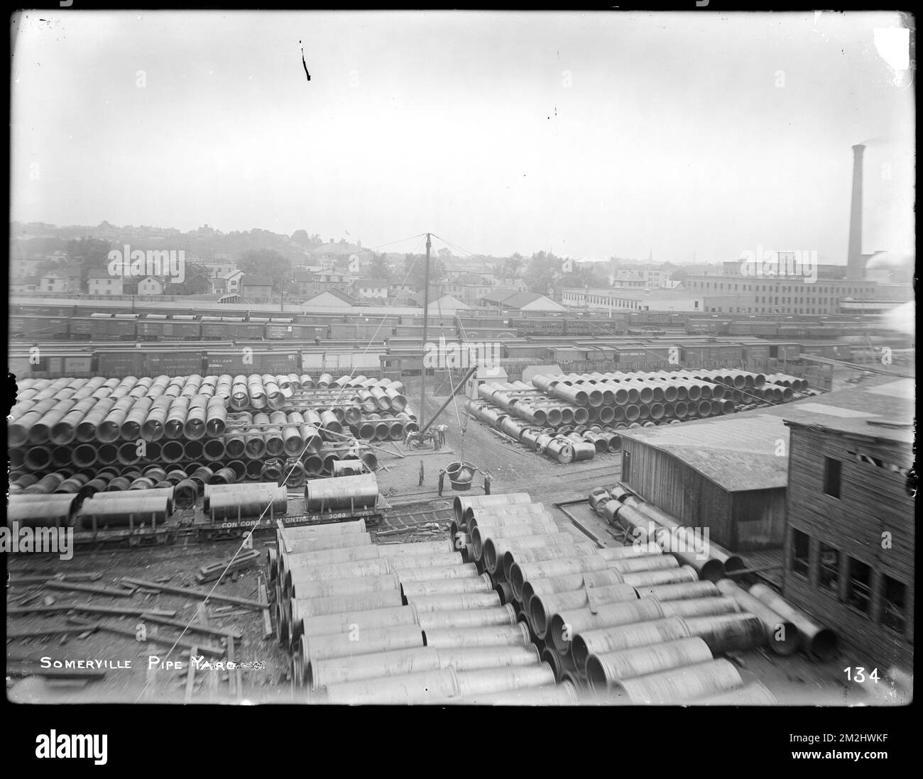 Distribution Department, Low Service Pipe Lines, Somerville Pipe Yard ...