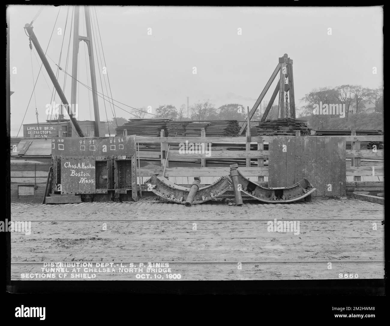 Distribution Department, Low Service Pipe Lines, tunnel at Chelsea ...