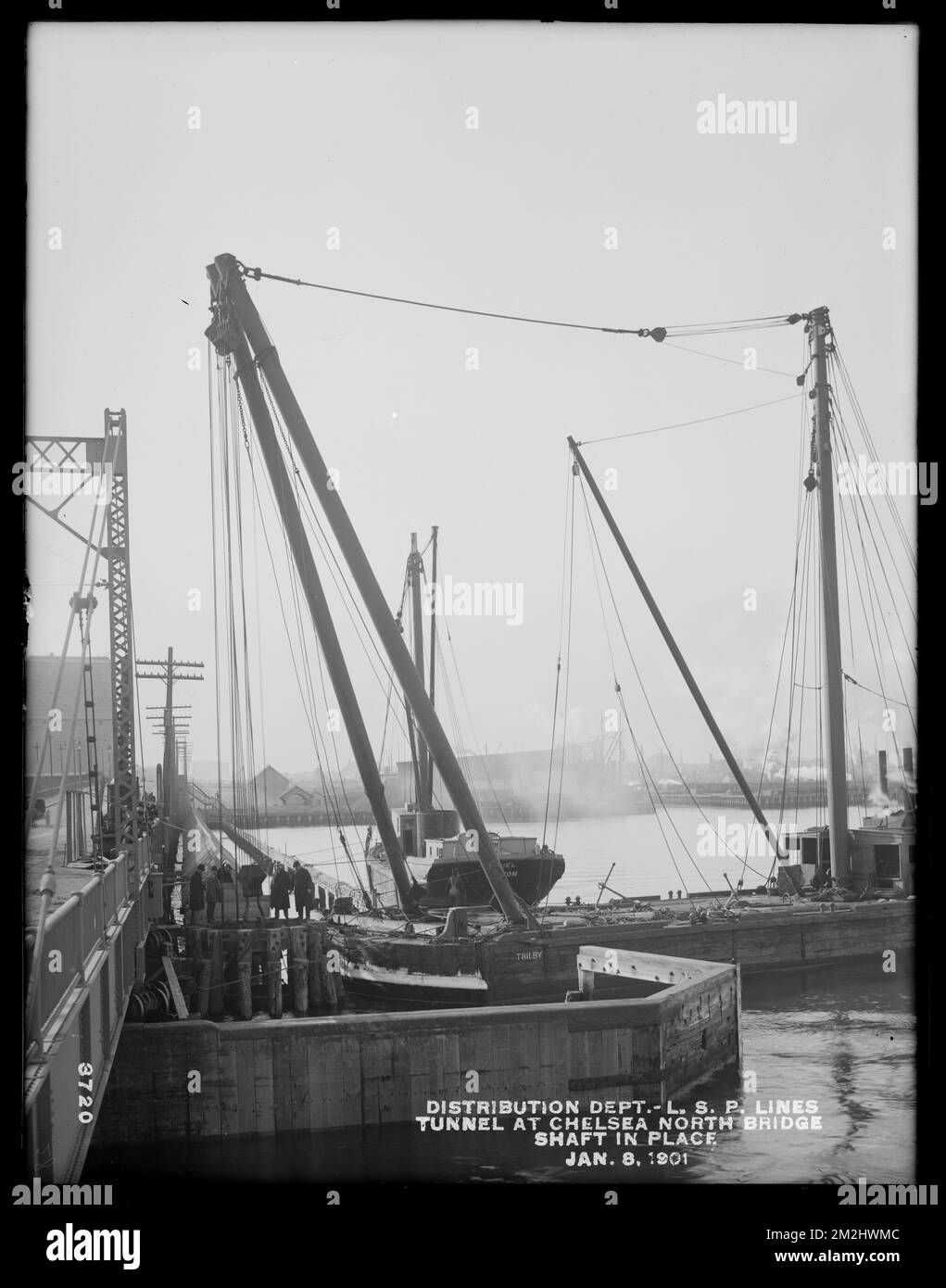 Distribution Department, Low Service Pipe Lines, tunnel at Chelsea ...