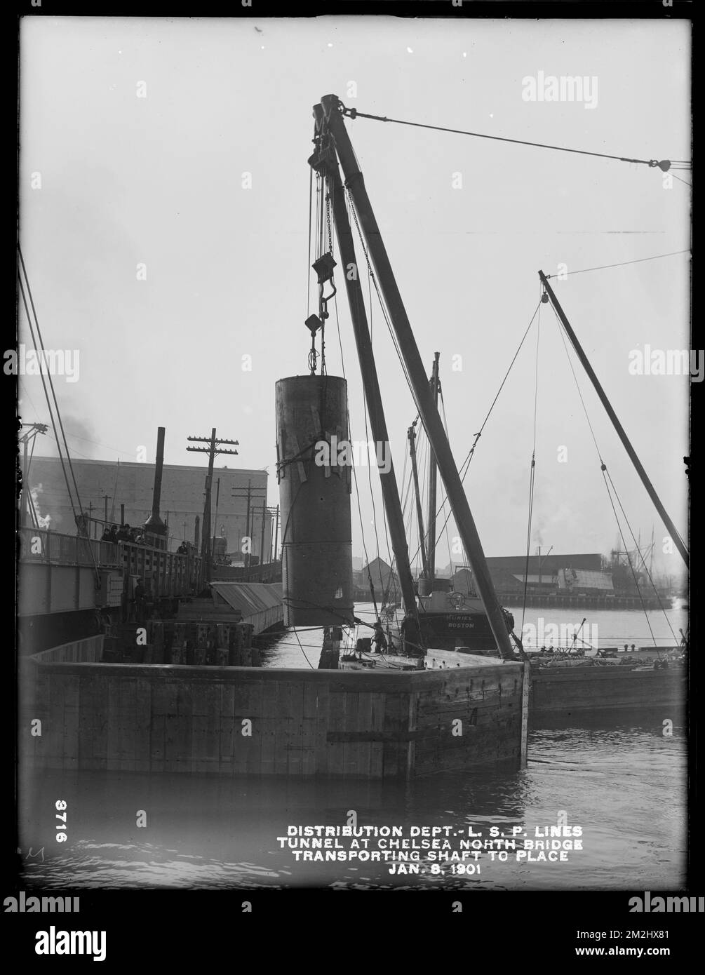 Distribution Department, Low Service Pipe Lines, tunnel at Chelsea ...