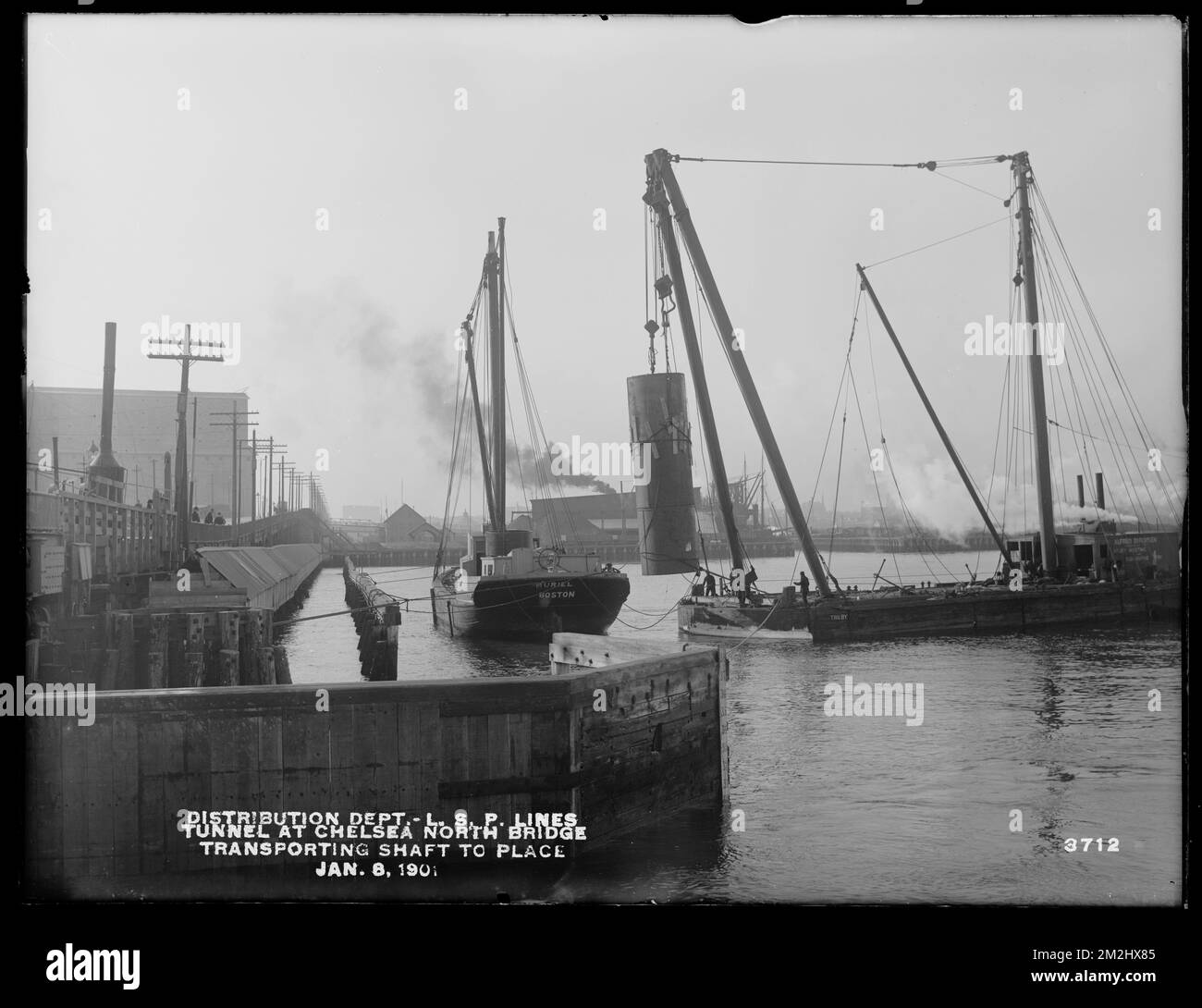 Distribution Department, Low Service Pipe Lines, tunnel at Chelsea ...