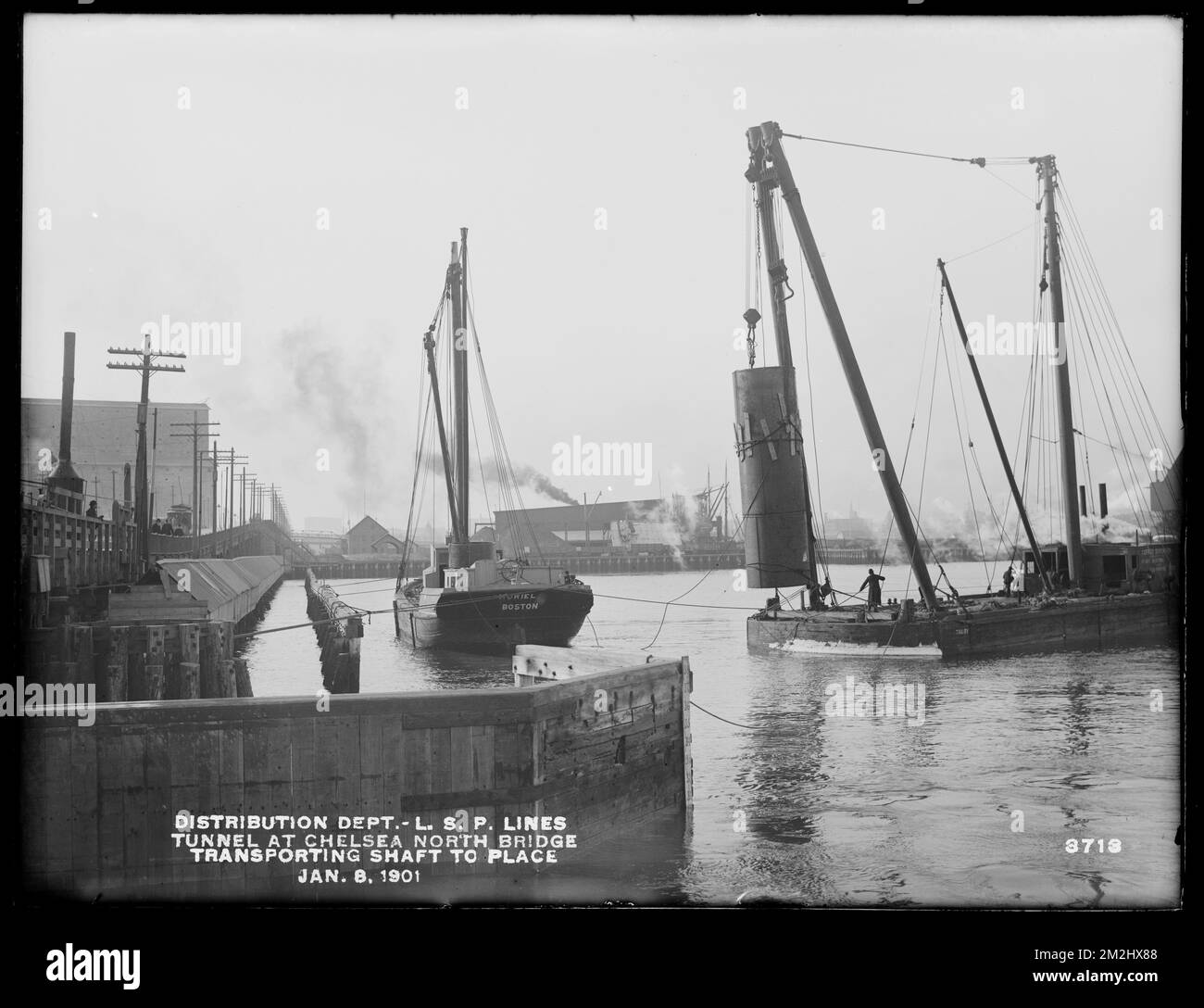 Distribution Department, Low Service Pipe Lines, tunnel at Chelsea ...