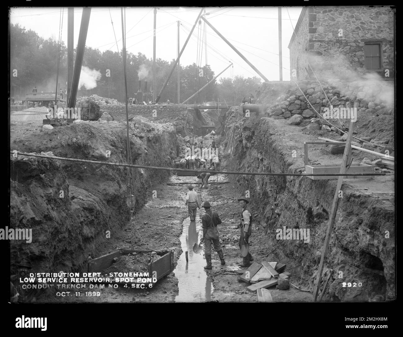 Distribution Department, Low Service Spot Pond Reservoir, conduit ...