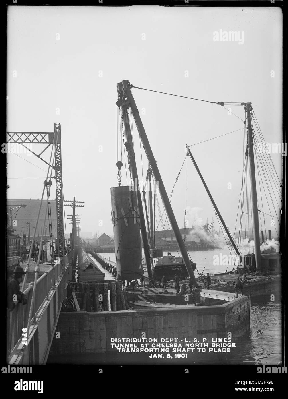Distribution Department, Low Service Pipe Lines, tunnel at Chelsea ...