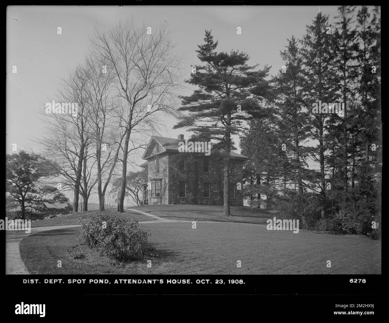Distribution Department, Low Service Spot Pond Reservoir, attendant's ...