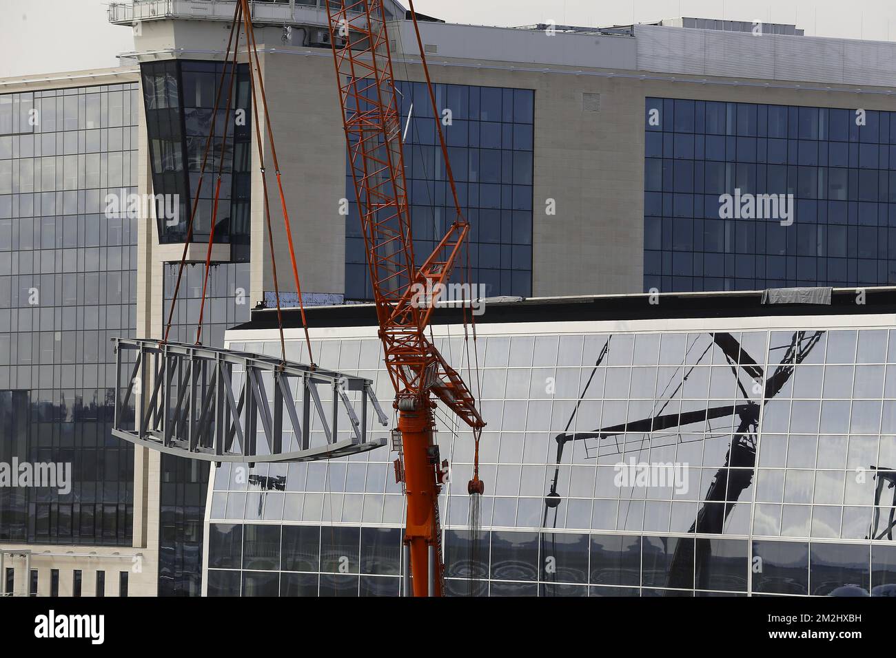 Illustration picture shows the renovation works on the Sky Hall at ...