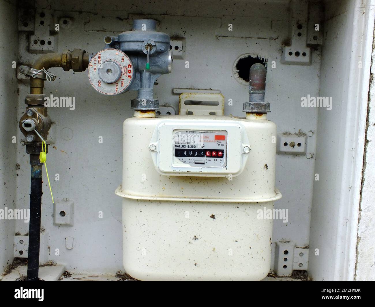 Gas meter | Compteur à Gaz GDF 17/08/2018 Stock Photo - Alamy