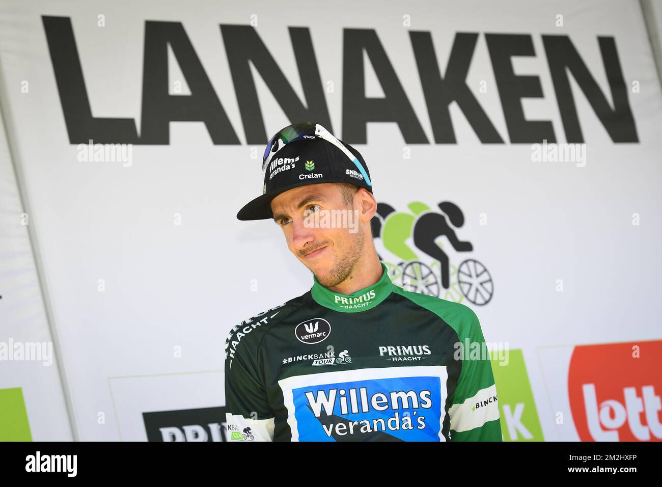 Belgian Dries De Bondt of Verandas Willems - Crelan celebrates on the ...