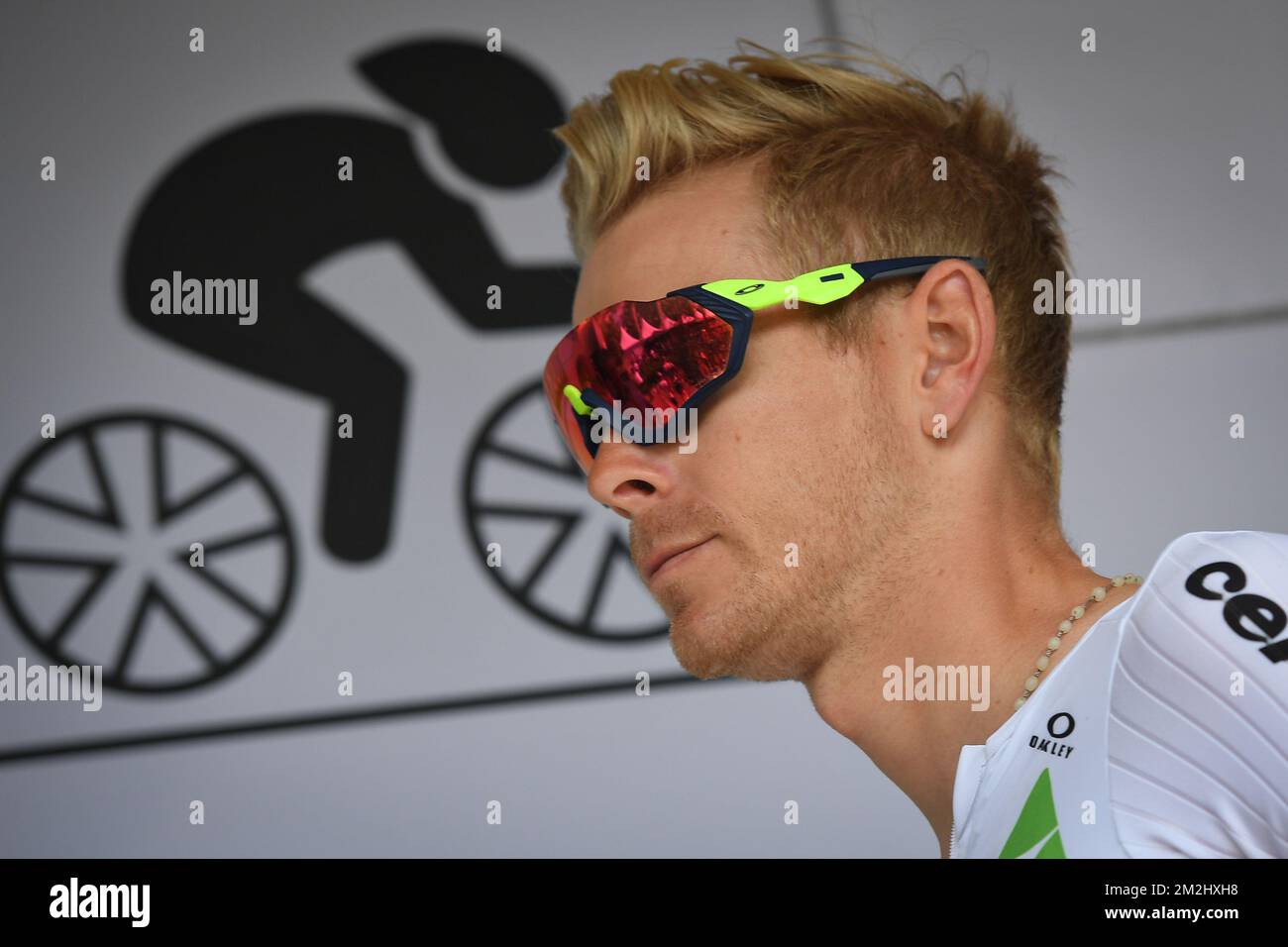 Belgian Julien Vermote of Team Dimension Data pictured at the start of ...