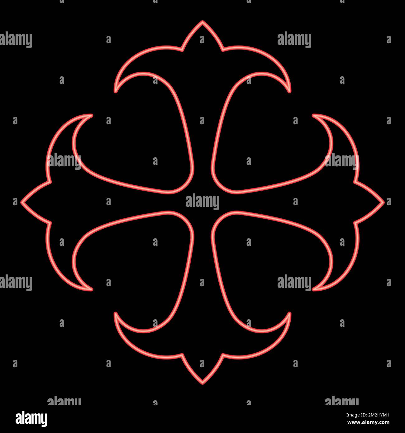 Neon symbol field lily kreen strong Cross monogram dokonstantinovsky ...