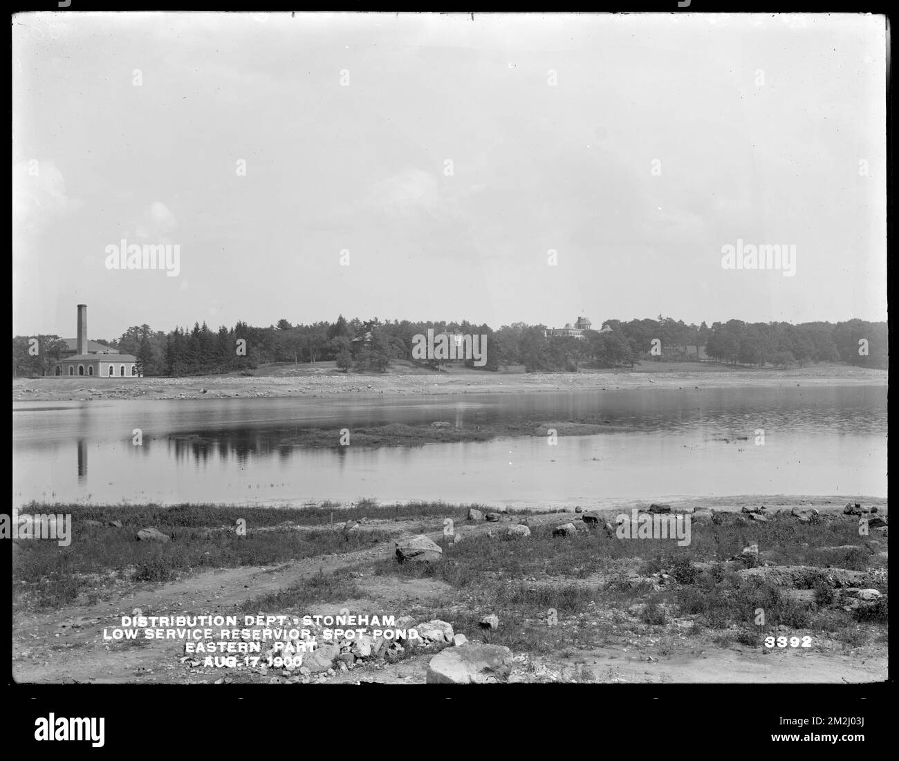 Distribution Department, Low Service Spot Pond Reservoir, eastern part ...