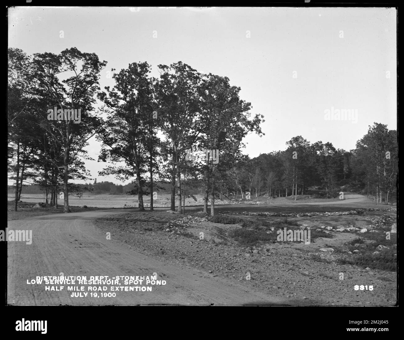Distribution Department, Low Service Spot Pond Reservoir, Half Mile ...
