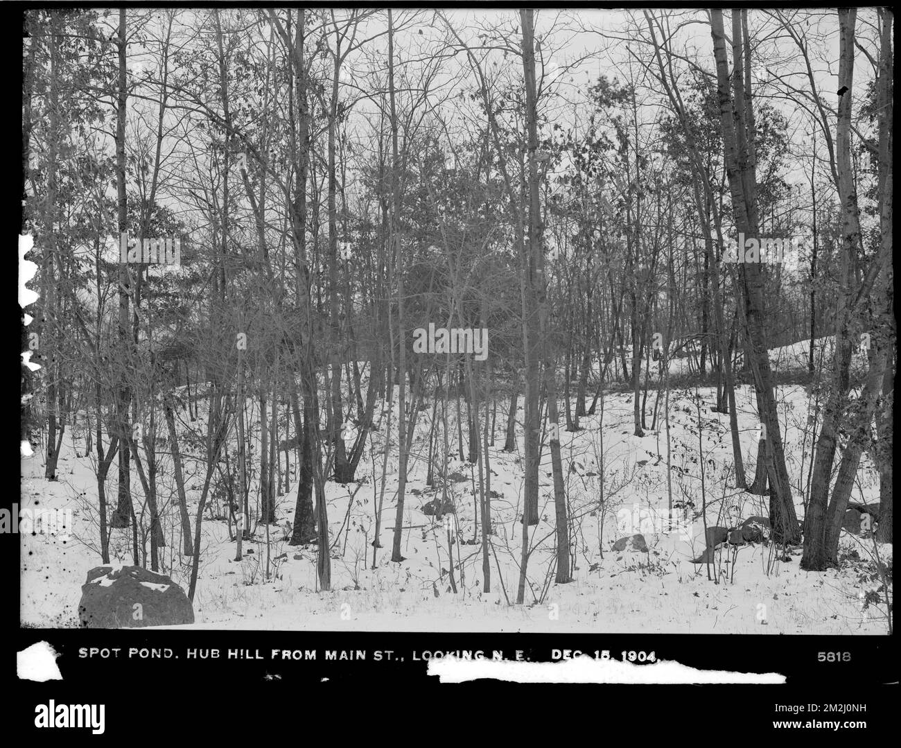 Distribution Department, Low Service Spot Pond Reservoir, Hub Hill from ...