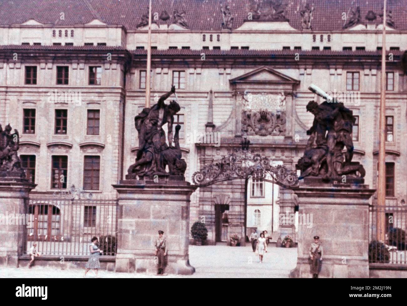 Matthias Gate at the Castle, Prague, Czech Republic, 1960s Stock Photo ...