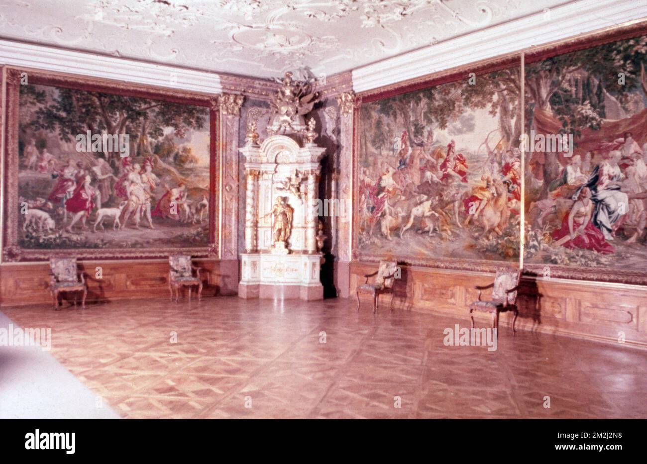 The Tapestry Hall at the Klosterneuburg Monastery, Austria, 1960s Stock ...