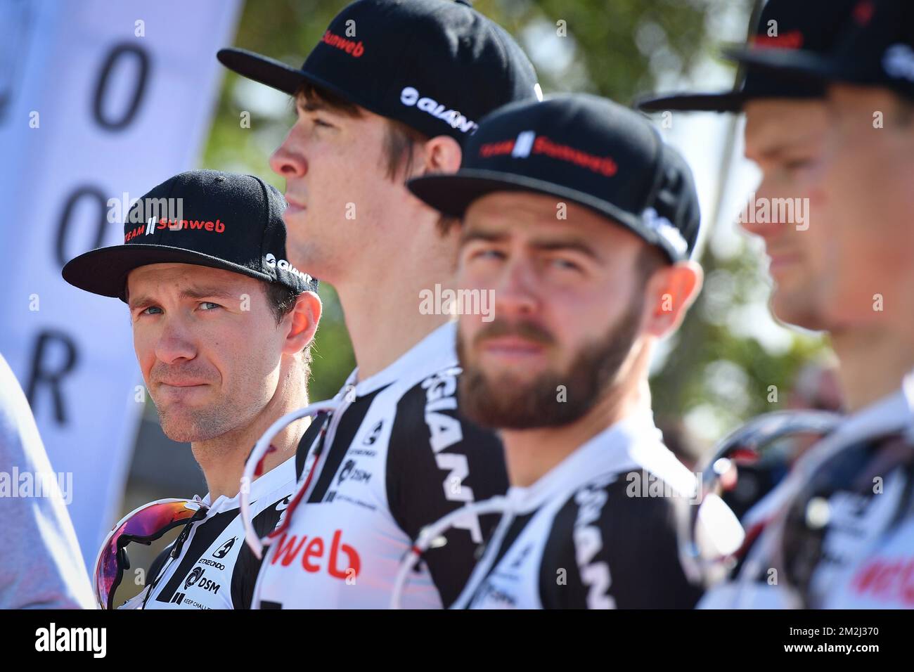 Belgian Edward Theuns of Team Sunweb pictured at the start of the one ...