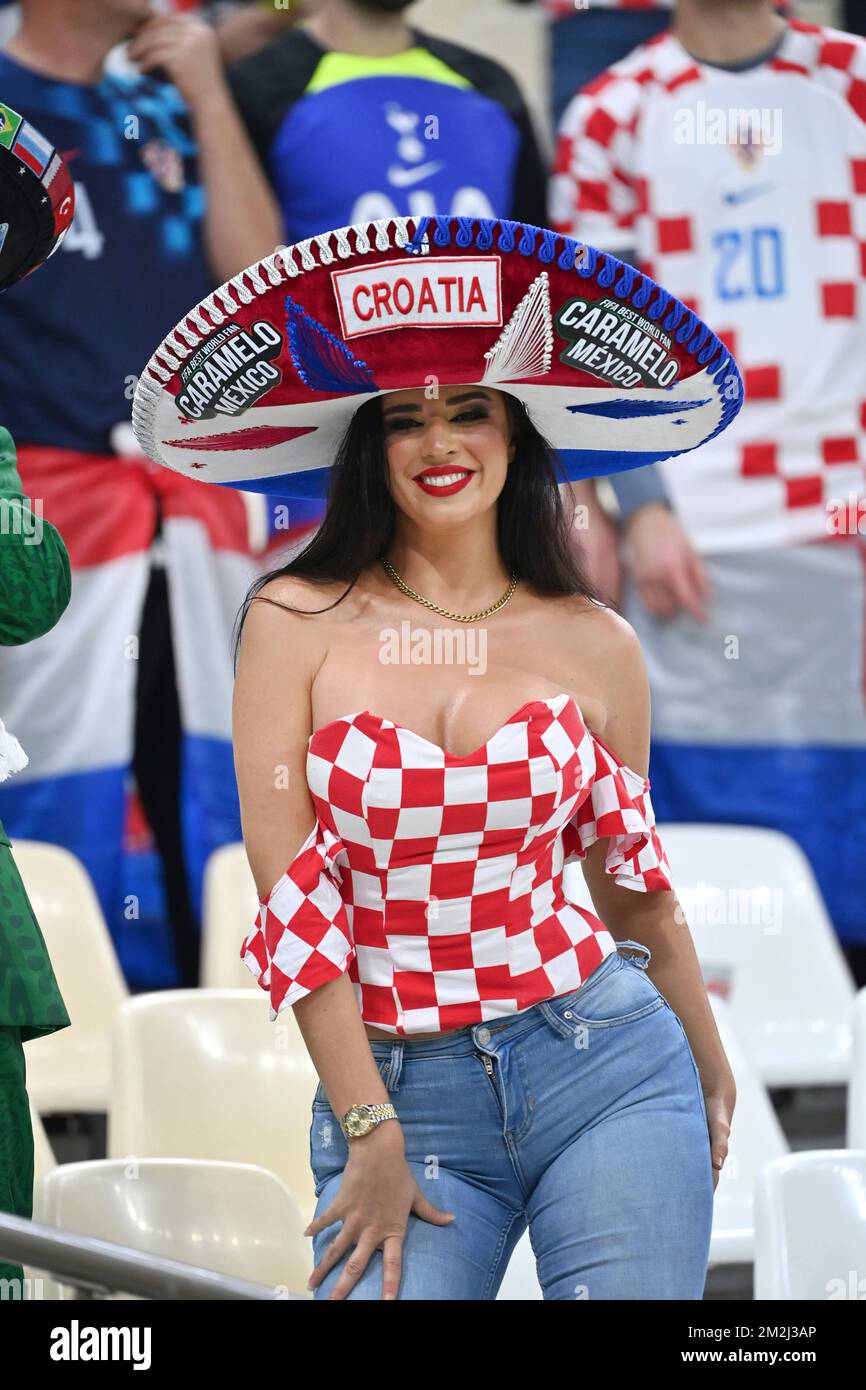 Ex Miss Croatia Ivana KNOELL poses in the grandstand. Semi-final, semi ...