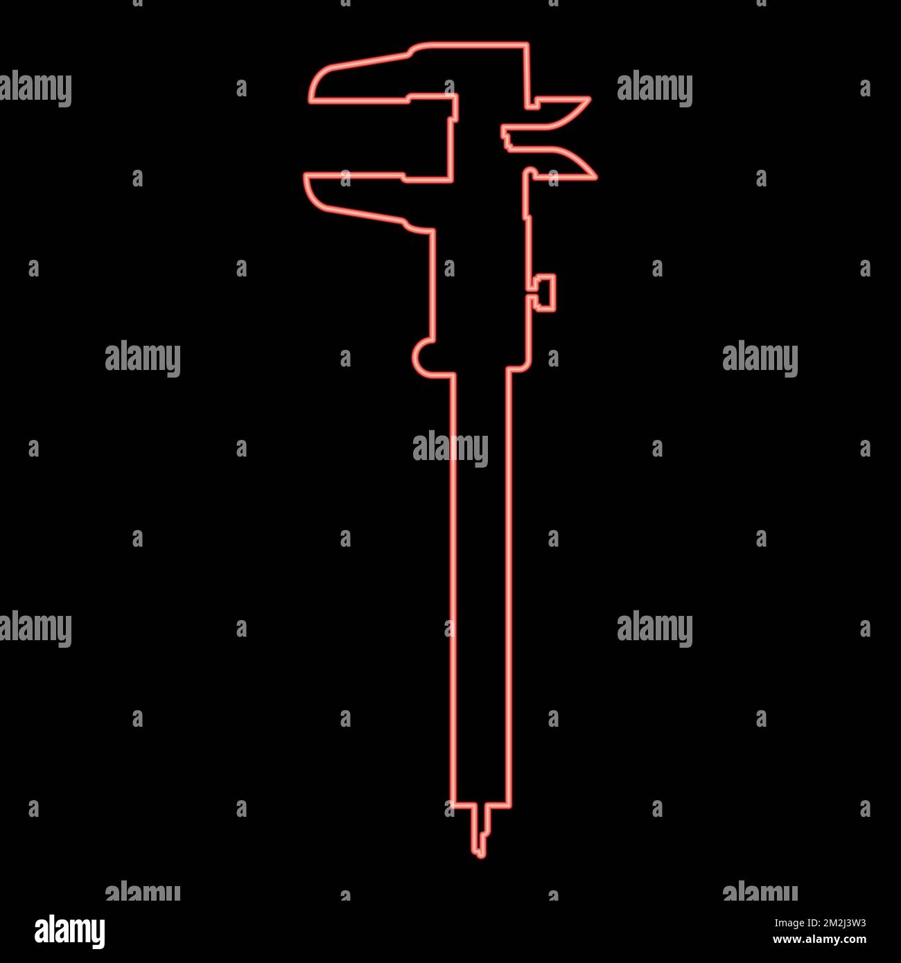 Neon caliper Hand caliper Sliding caliper Vernier caliper Caliper gage ...