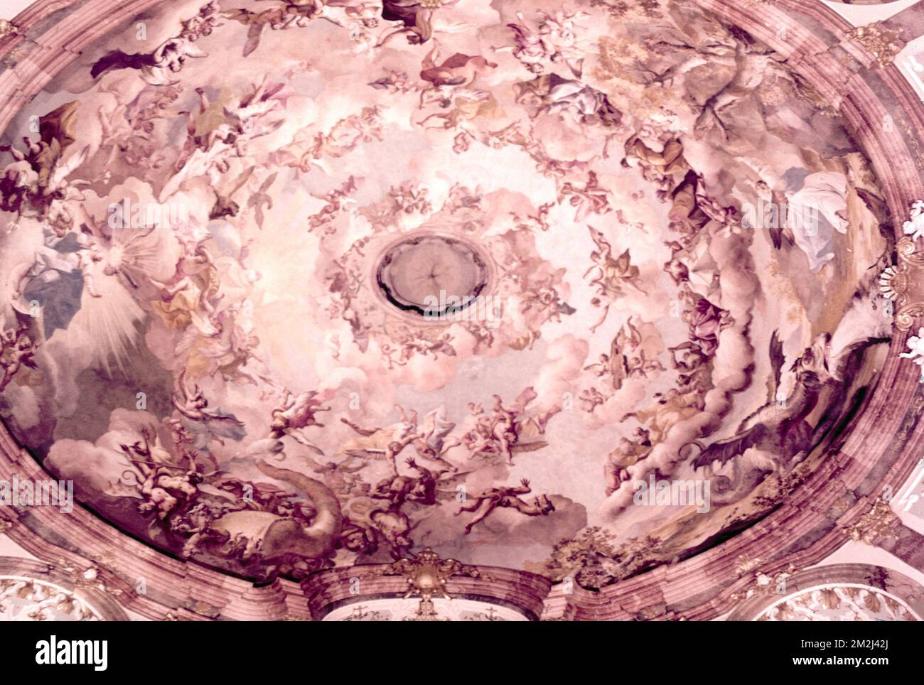 Fresco on the ceiling at Altenburg Abbey, by Austrian artist Paul ...