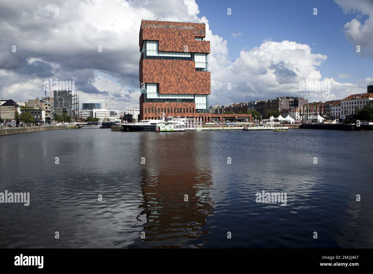 Illustration picture shows the MAS building during the AG Insurance ...