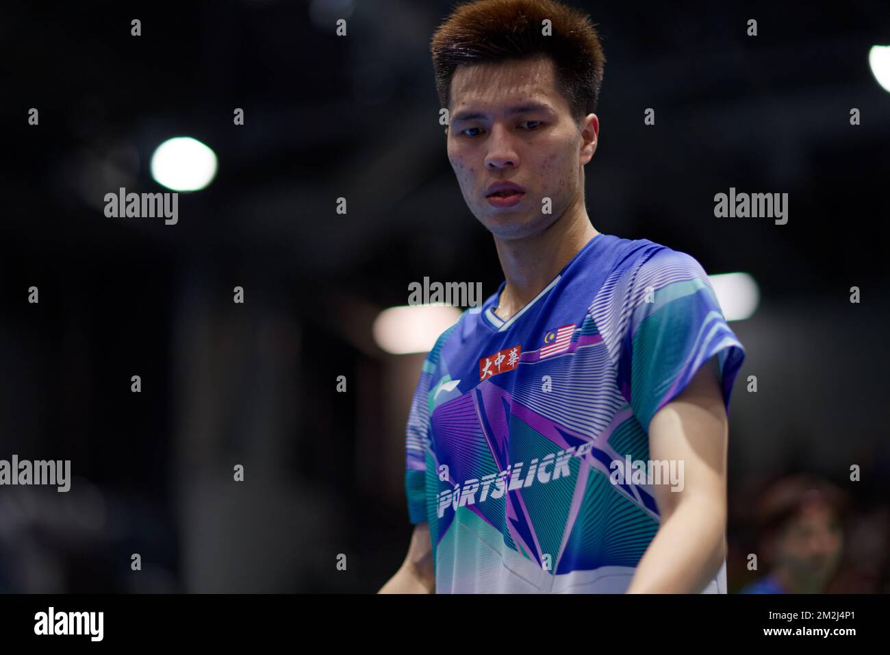 ONG Yew Sin of Malaysia in action during the mens semi finals doubles ...