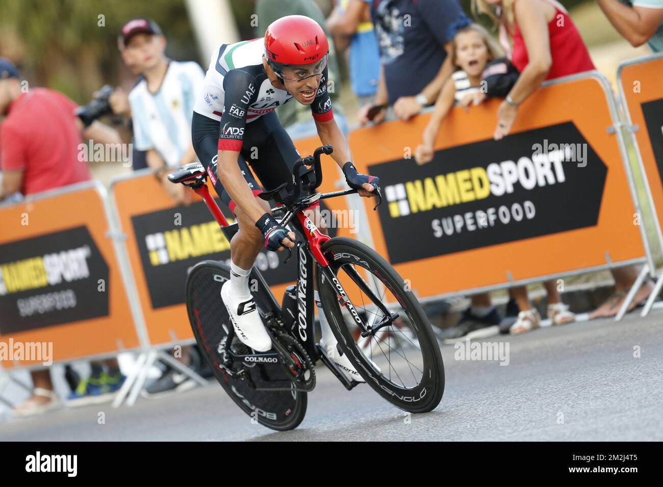 Italian Fabio Aru of UAE Team Emirates pictured in action during the ...