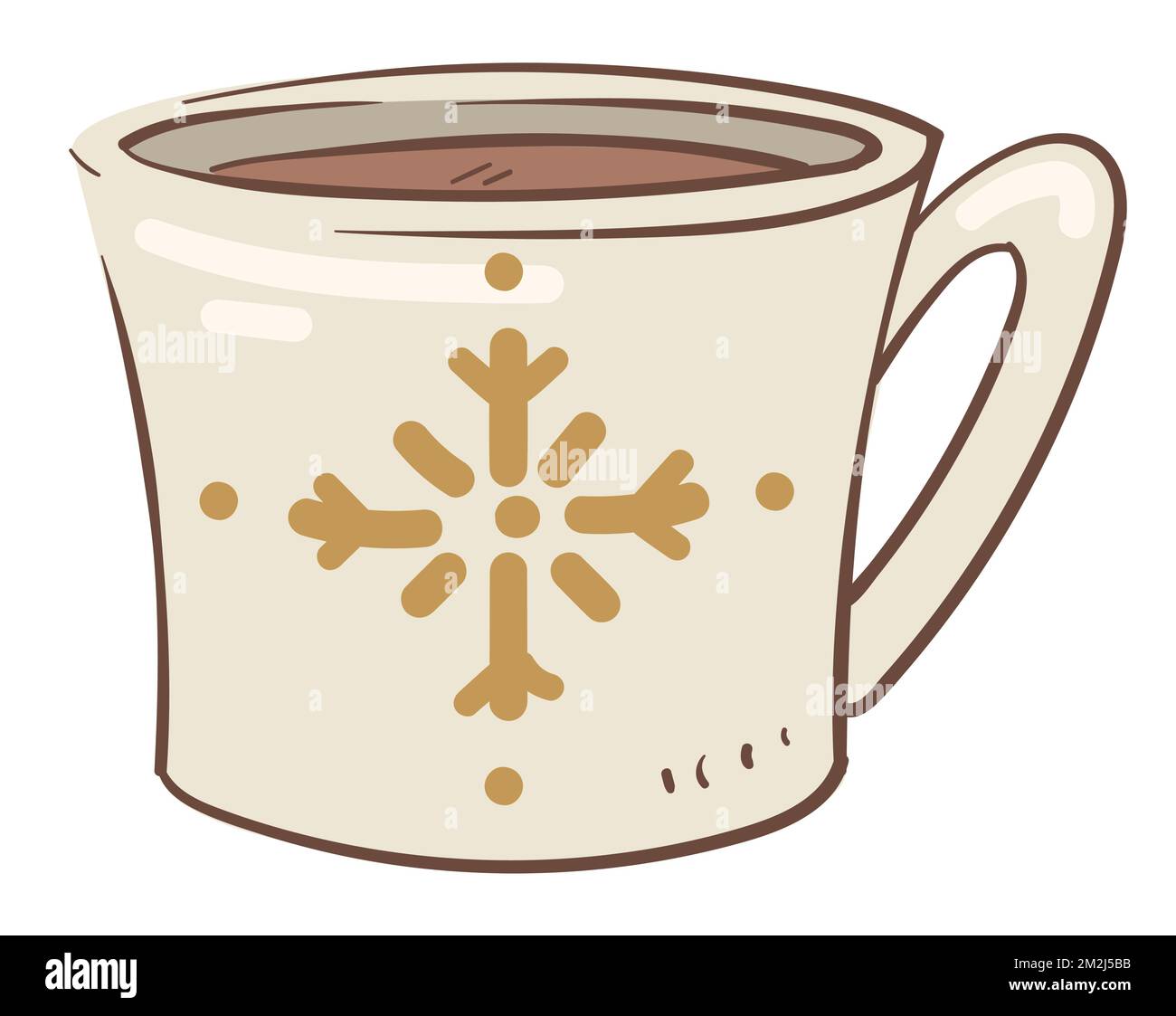 Festive composition cup coffee Stock Vector Images - Alamy