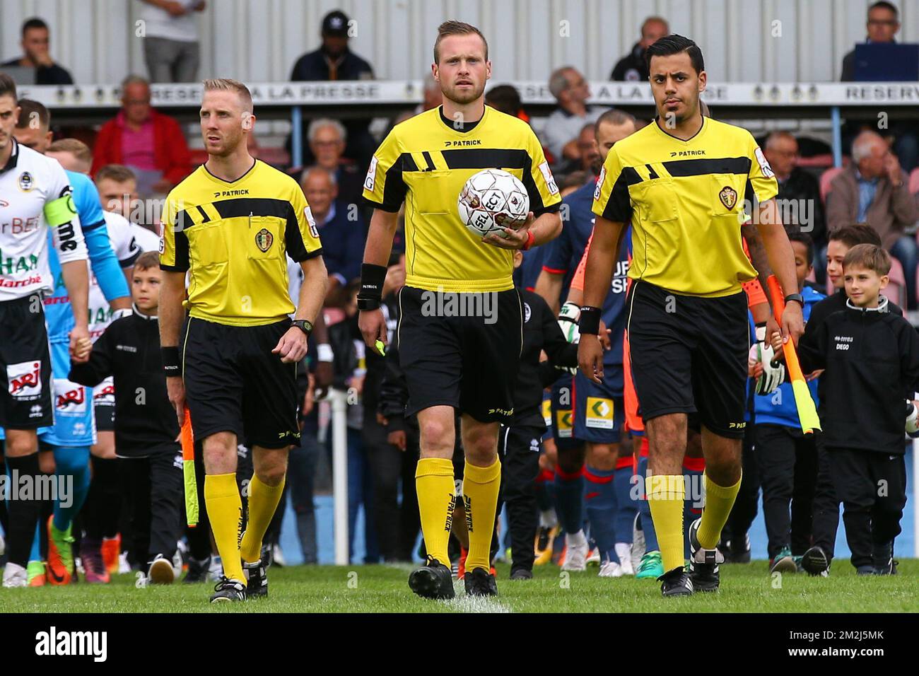referee Anthony Letellier, assistent referee Bilal Ben Acha and ...