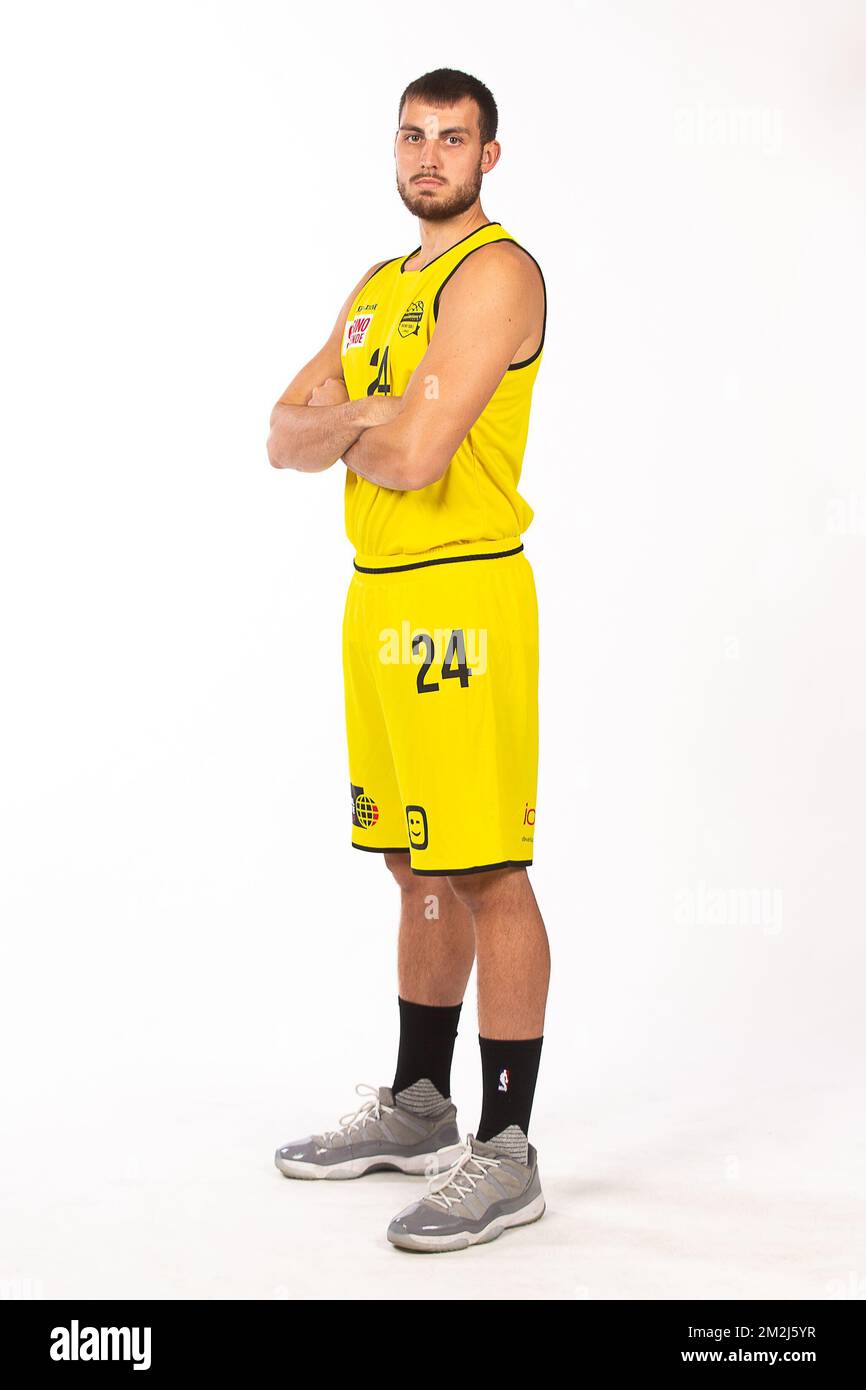 Oostende's Chase Fieler poses for the photographer during a photoshoot ...