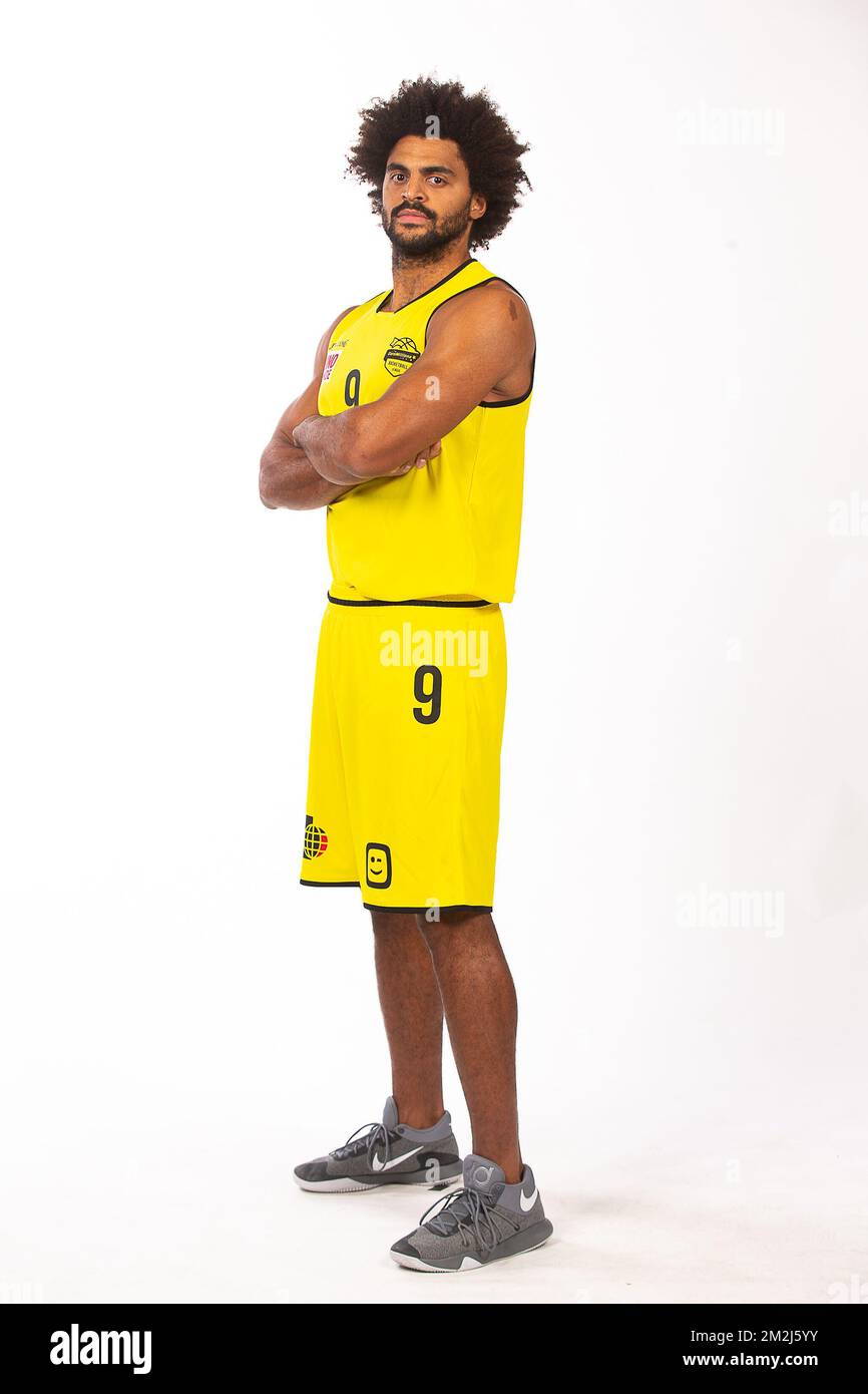 Oostende's Jean-Marc Mwema poses for the photographer during a ...