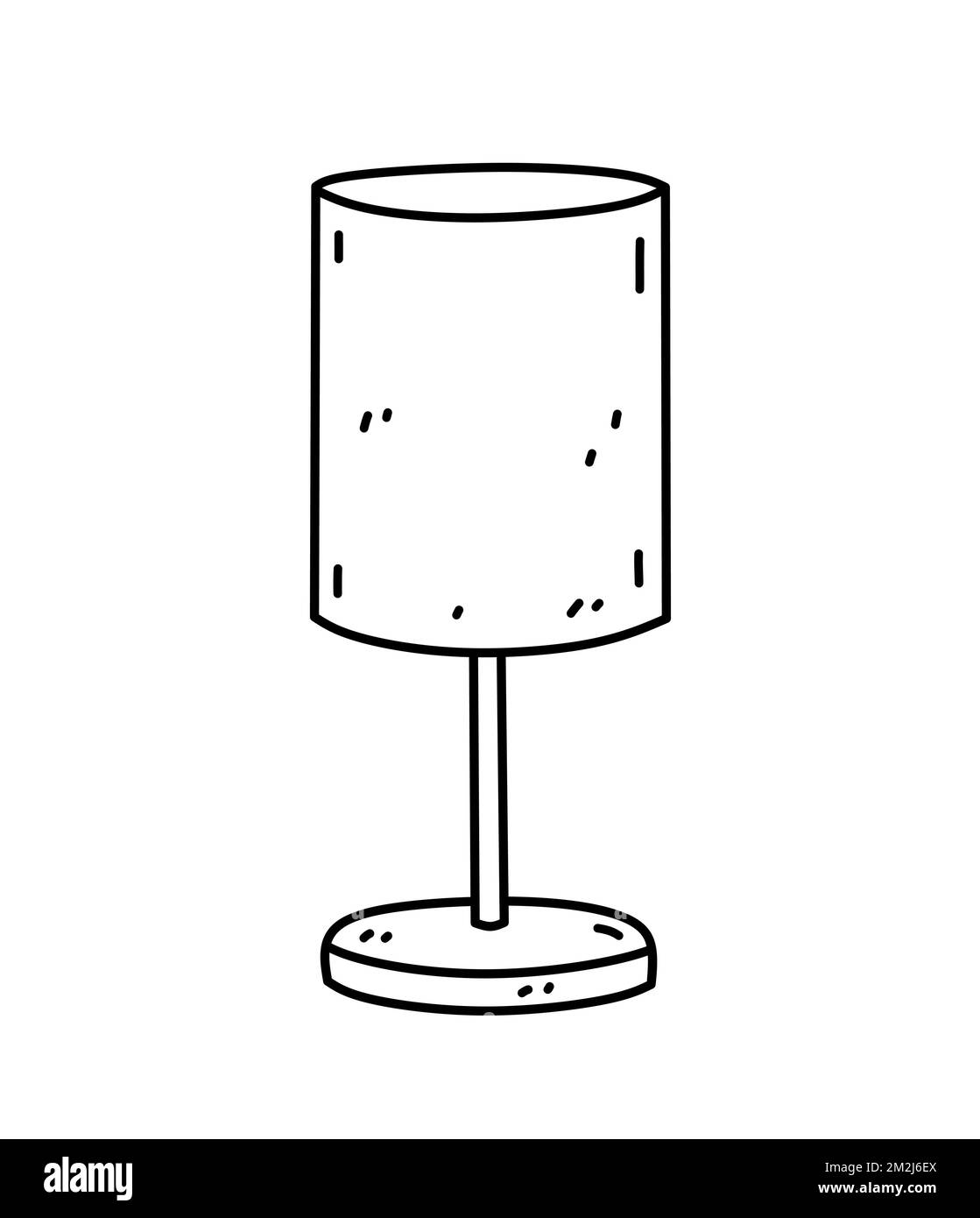 Black bedside lamp on Stock Vector Images - Alamy