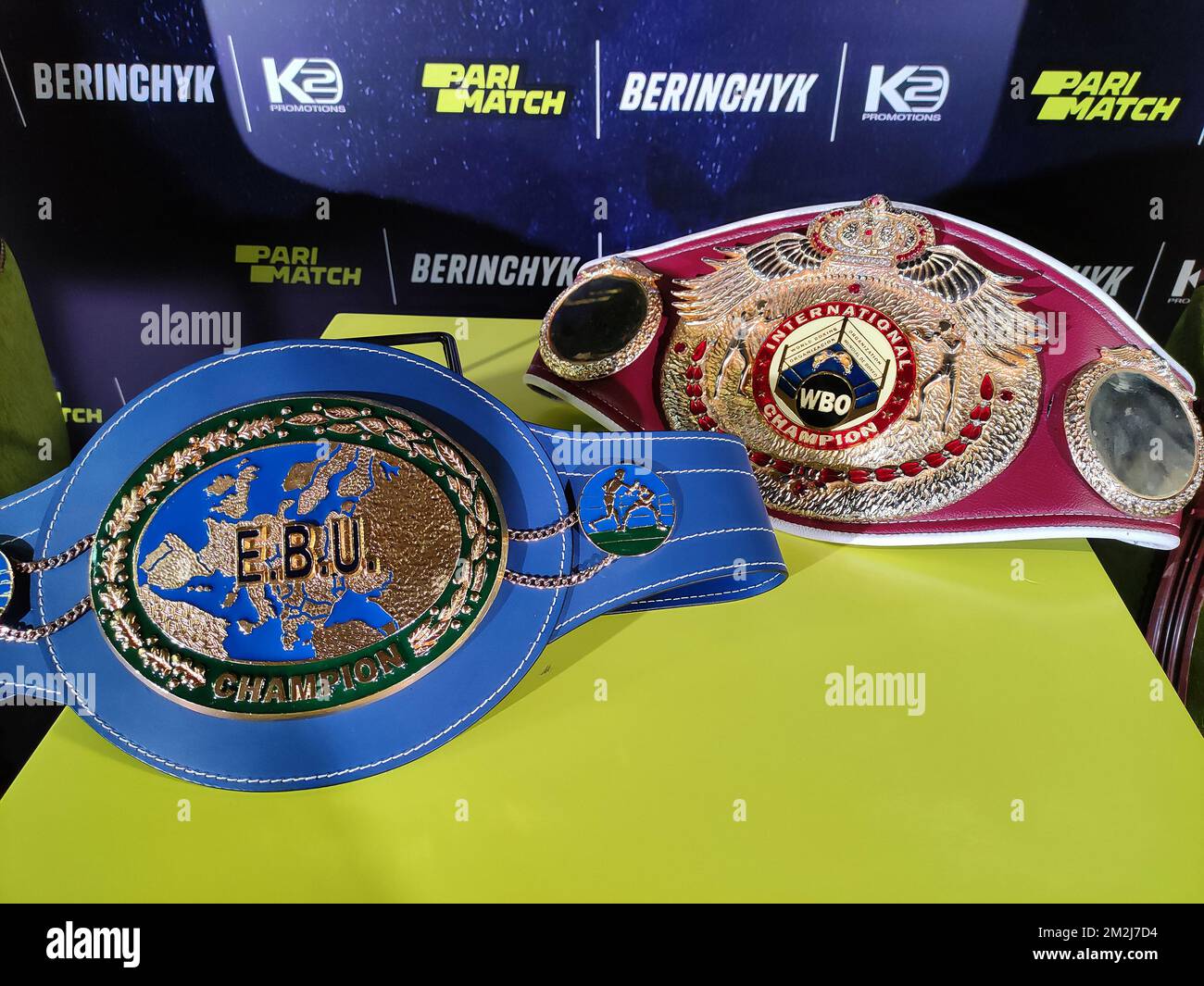 Championship belts hi-res stock photography and images - Alamy