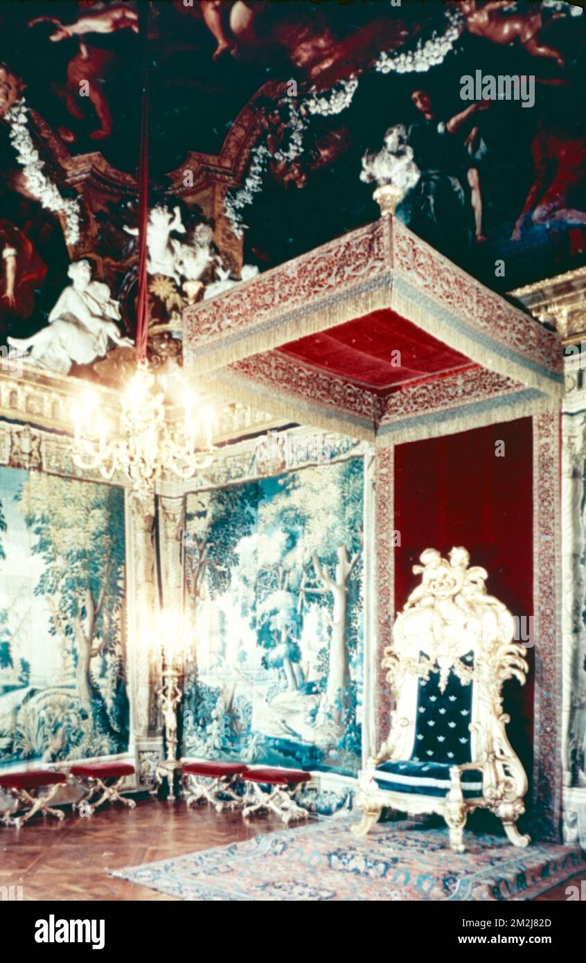 View of the Audience Chamber of the State Apartments at the Royal ...