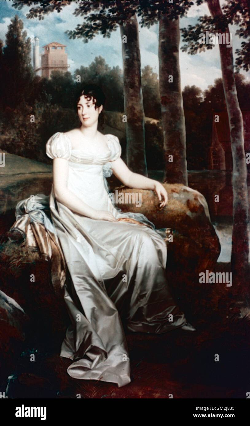 Portrait of Bernardine-Eugenie-Desiree Clary, Princess of Pontecorvo ...