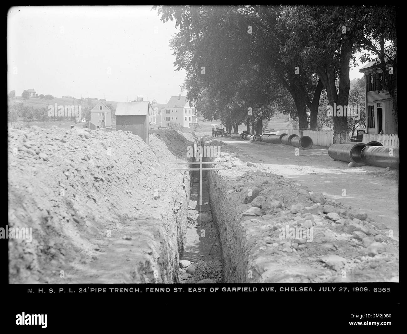 Distribution Department, Northern High Service Pipe Lines, 24-inch pipe ...