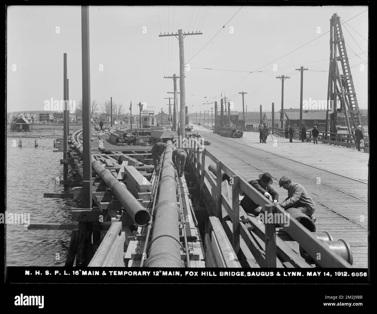 Distribution Department, Northern High Service Pipe Lines, 16-inch main ...