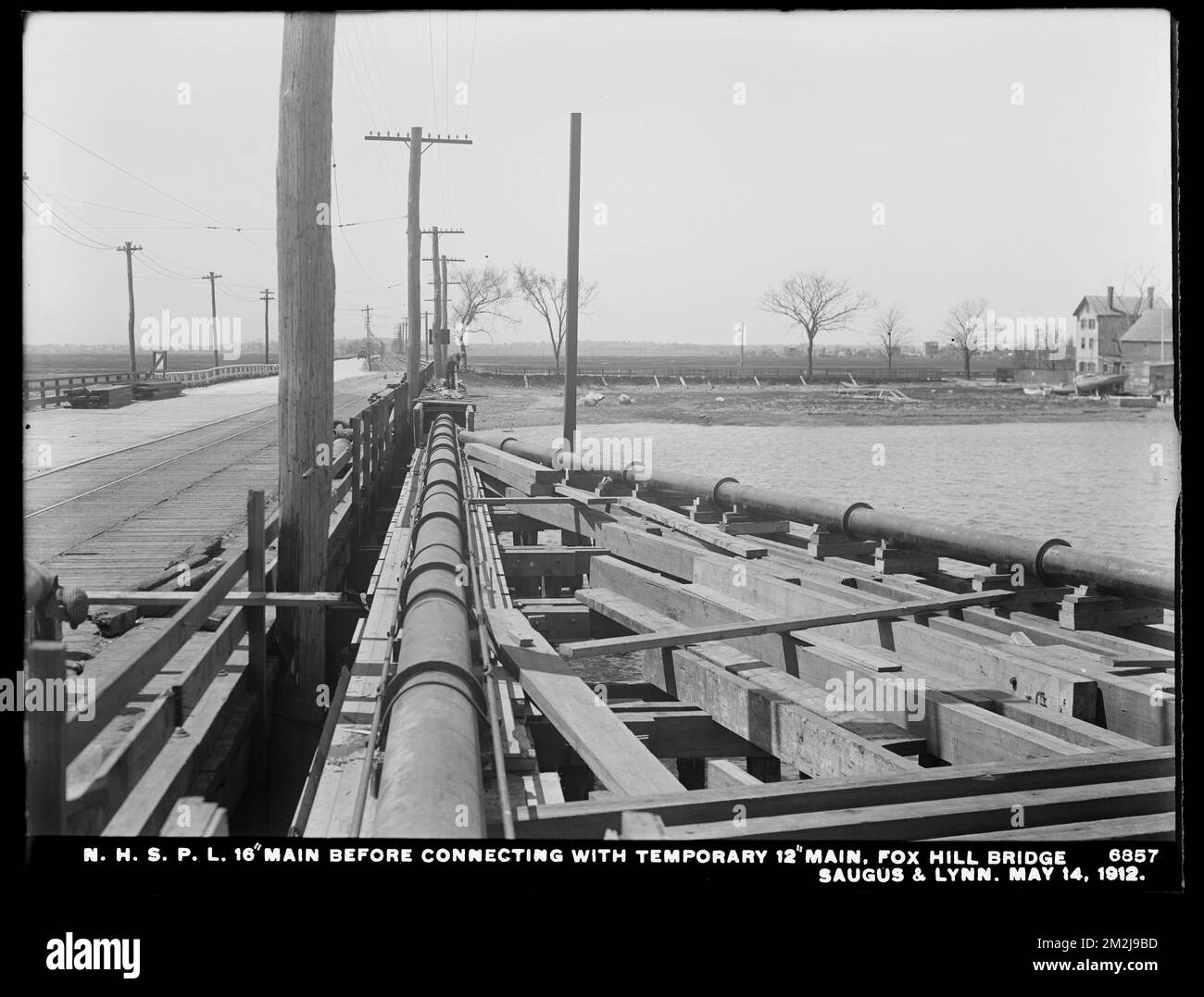 Distribution Department, Northern High Service Pipe Lines, 16-inch main ...