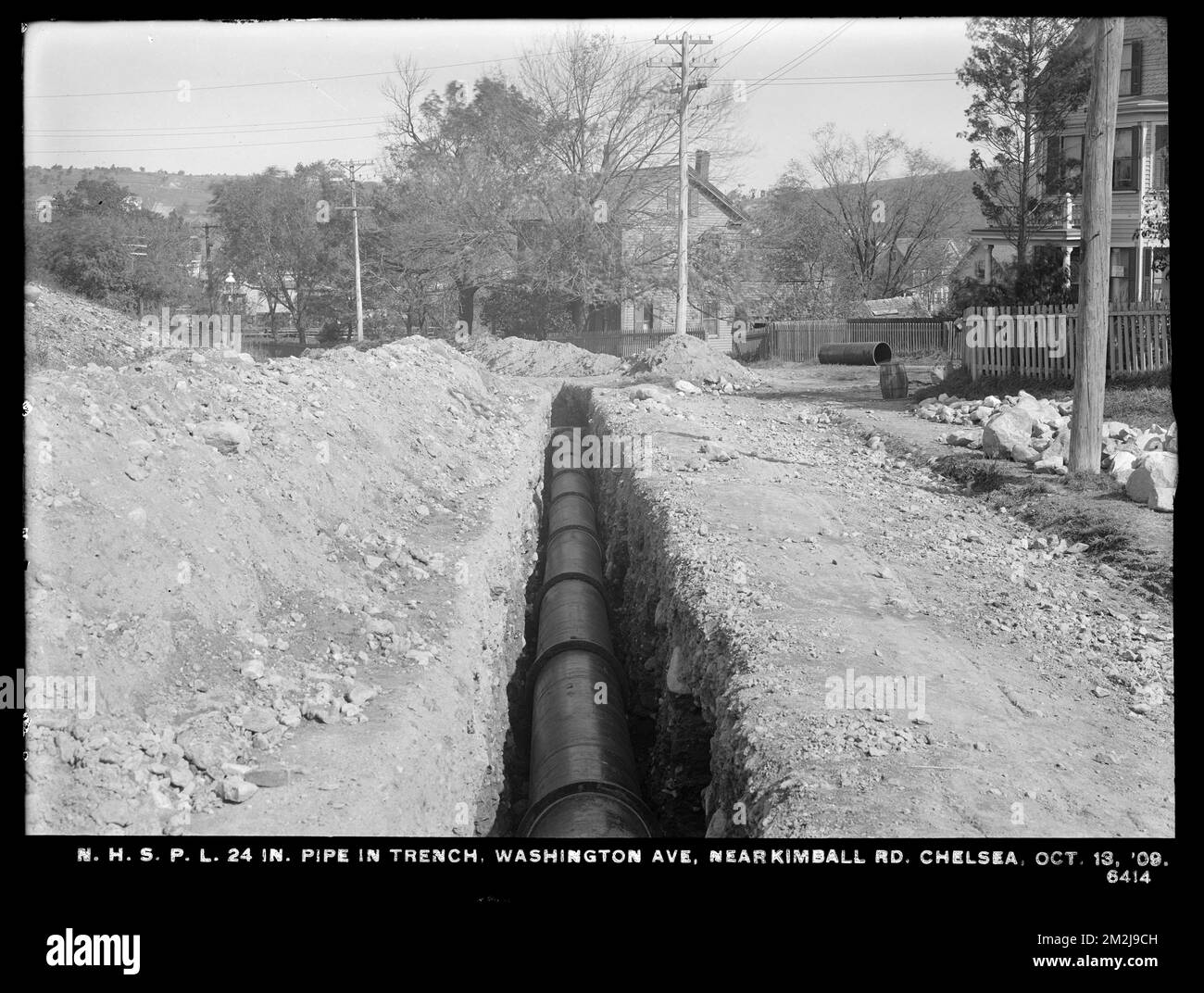 Pipe trenching hi-res stock photography and images - Alamy