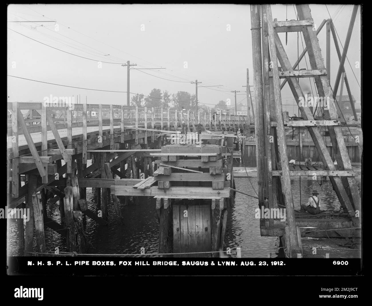 Distribution Department, Northern High Service Pipe Lines, pipe boxes ...