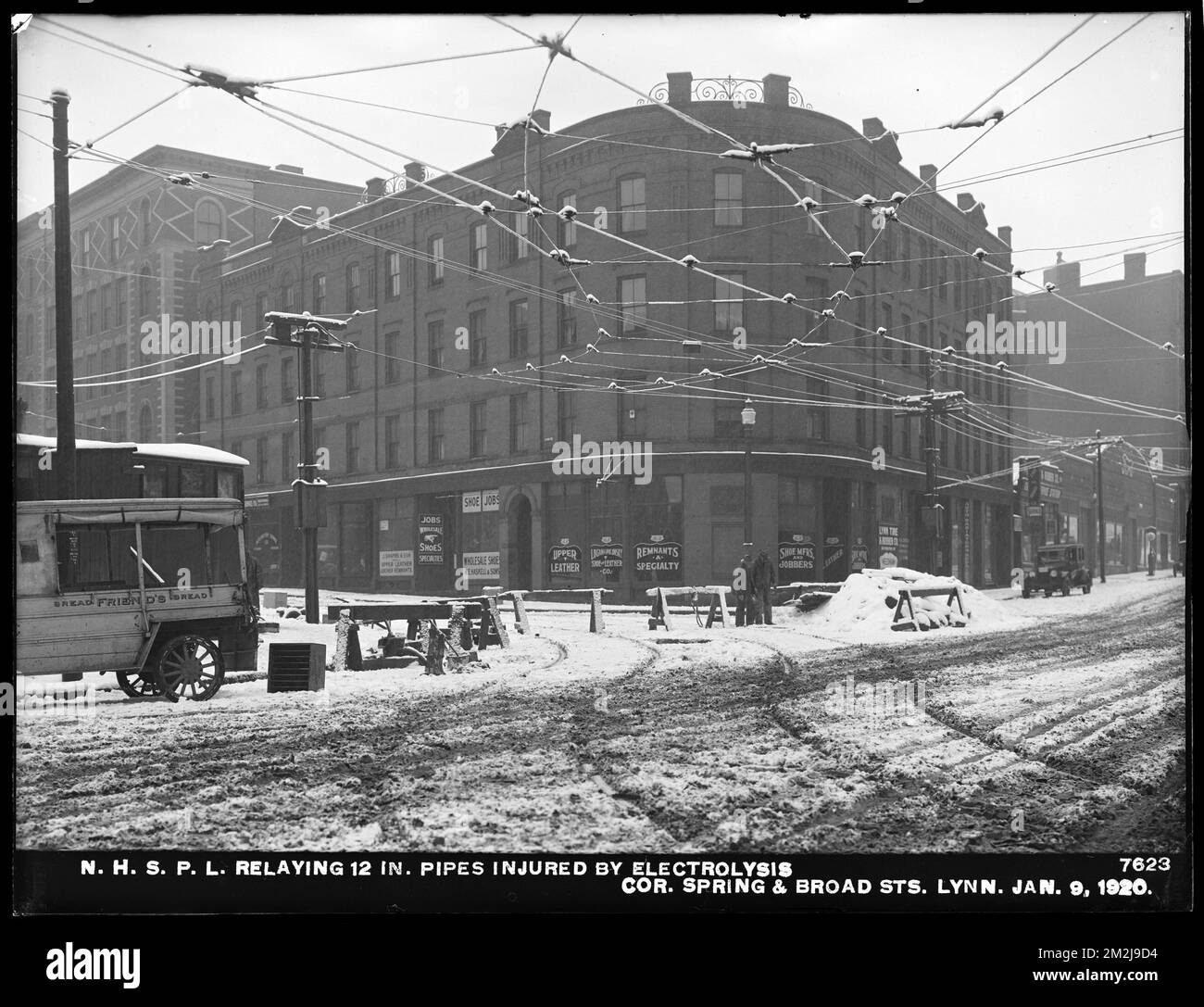 Distribution Department, Northern High Service Pipe Lines, relaying 12 ...