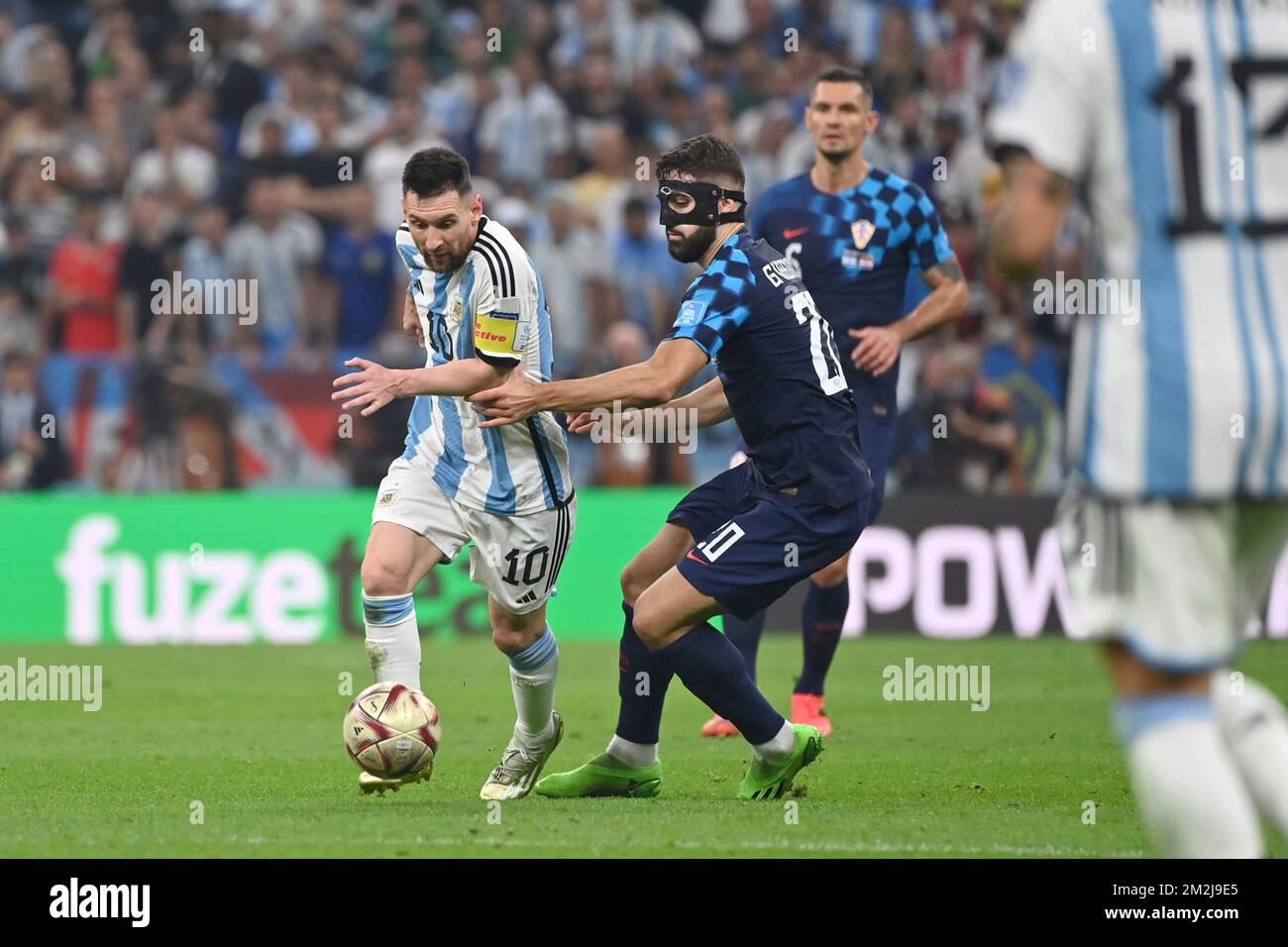 Lionel MESSI (ARG), action, duels versus GVARDIOL Josko (CRO). Semi ...