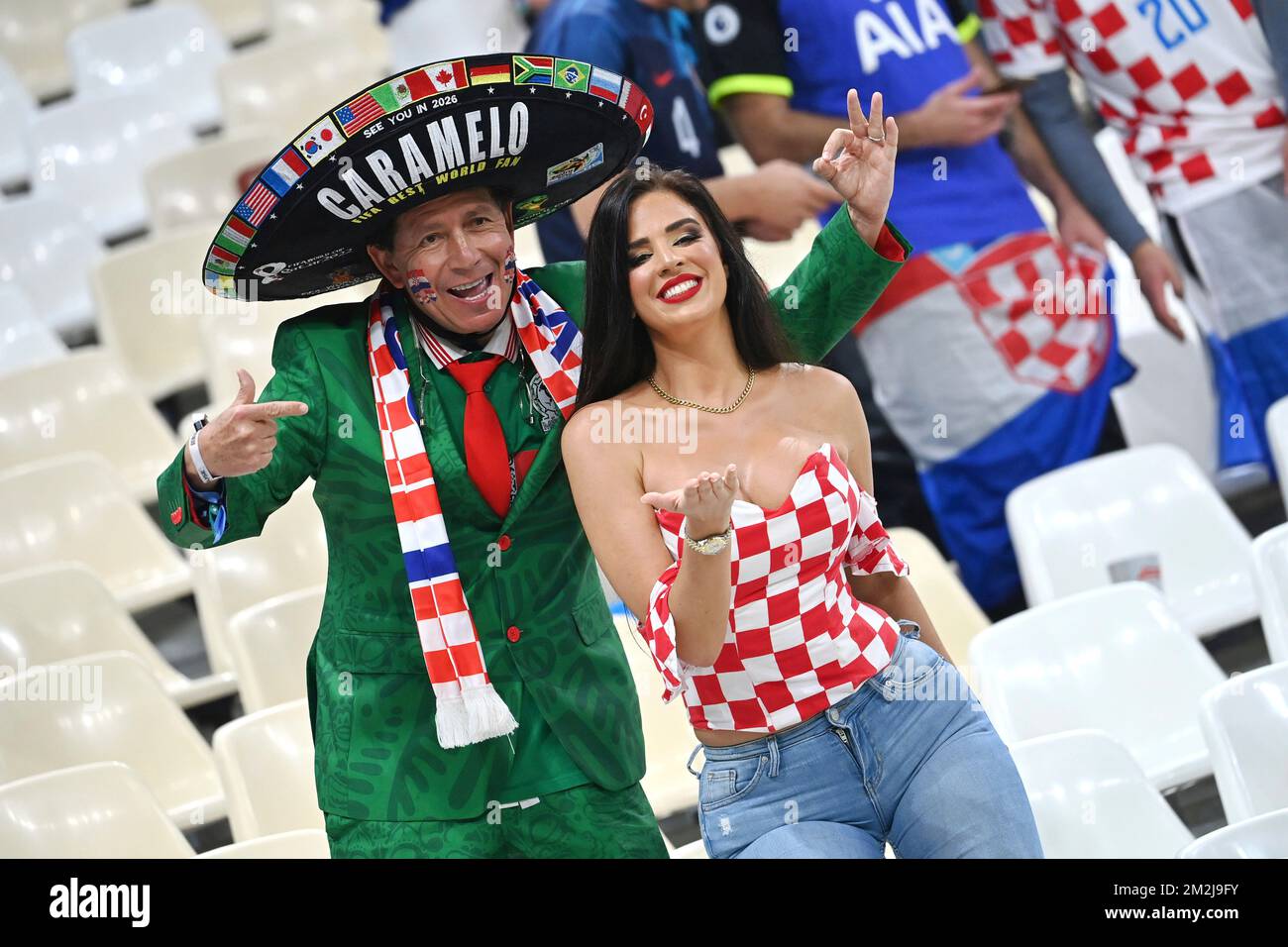 Ex Miss Croatia Ivana KNOELL poses in the grandstand. Semi-final, semi ...