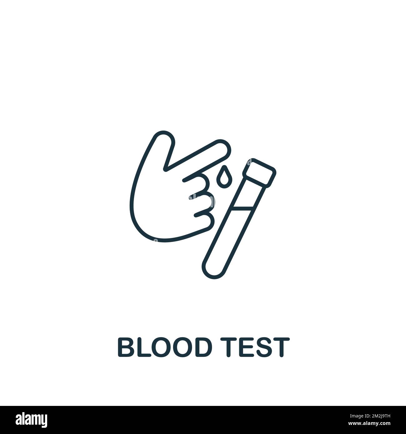 Blood Test icon. Monochrome simple Healthcare icon for templates, web ... Blood Test icon. Monochrome simple Healthcare icon for templates, web ...