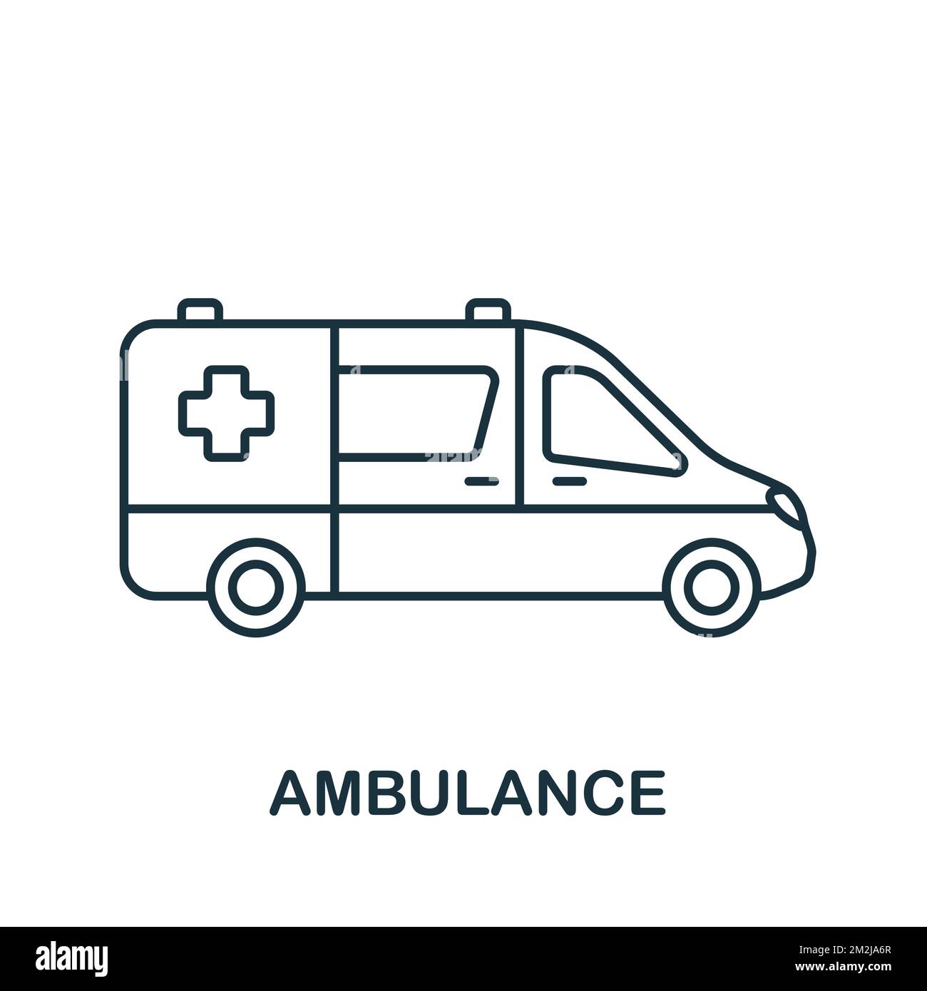 Ambulance icon. Monochrome simple Healthcare icon for templates, web ...