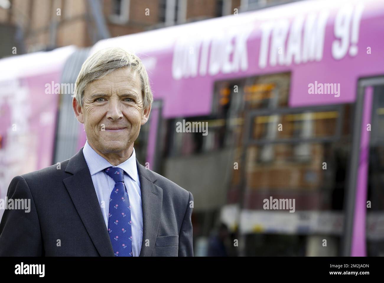MIVB-STIB CEO Brieuc de Meeus poses for the photographer during the ...