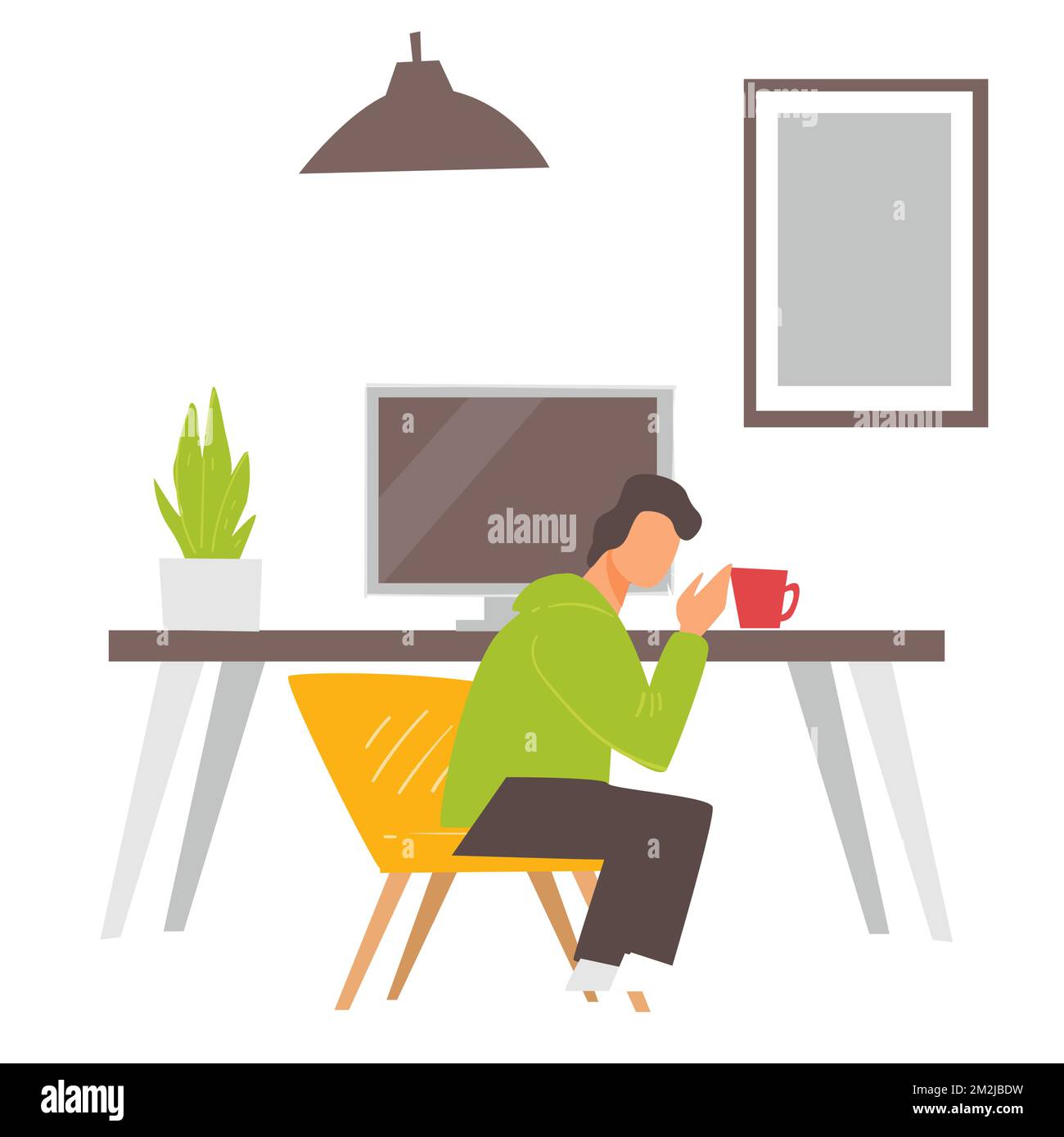 Sick man work working Cut Out Stock Images & Pictures - Alamy